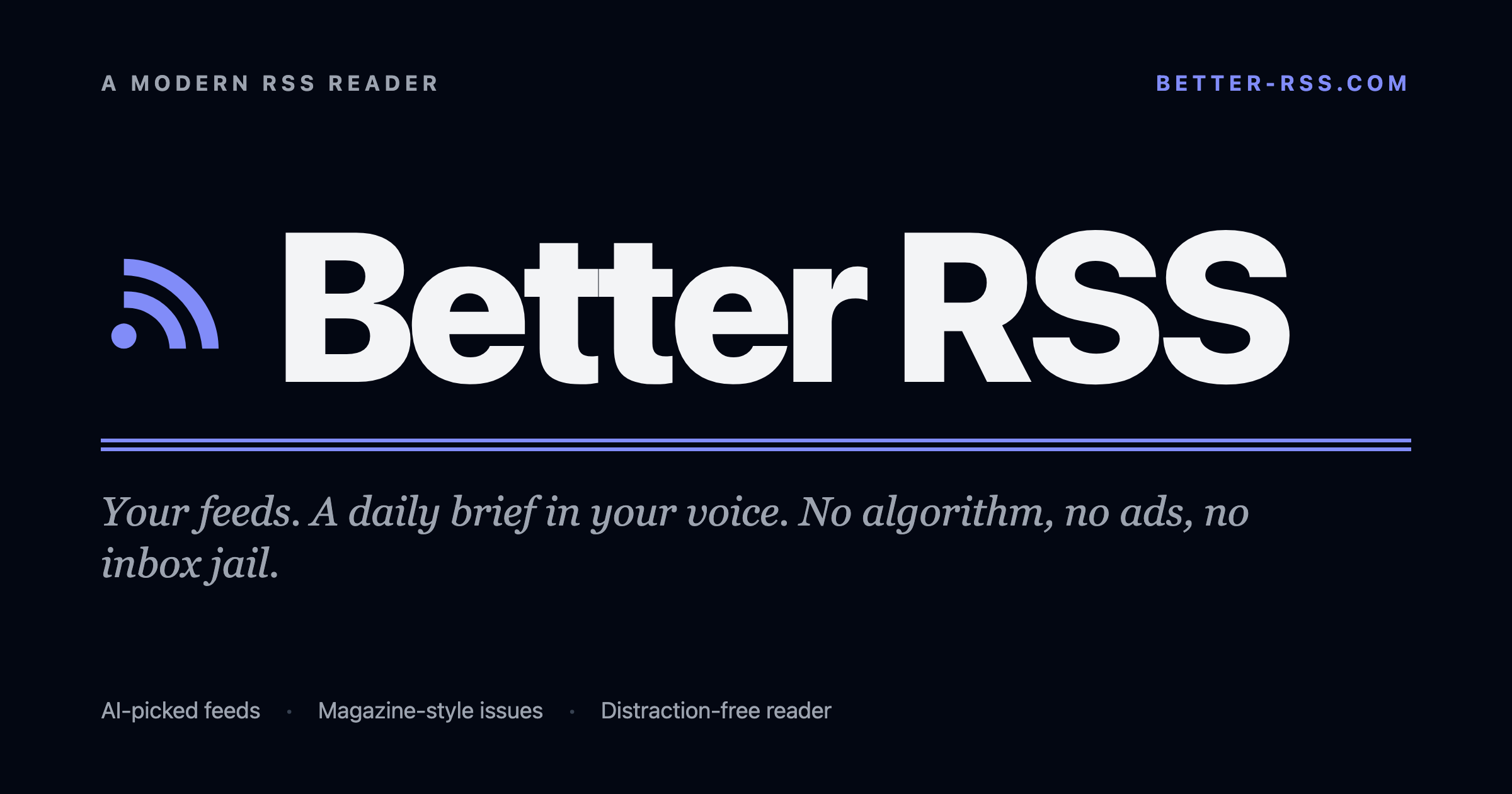 Better Rss Modern Rss Reader